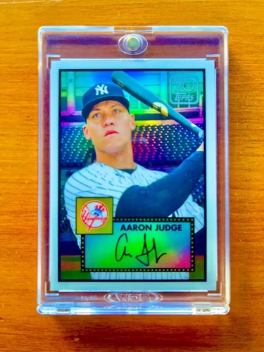 Aaron Judge RARE REFRACTOR INVESTMENT CARD SSP TOPPS CHROME YANKEES MVP ...