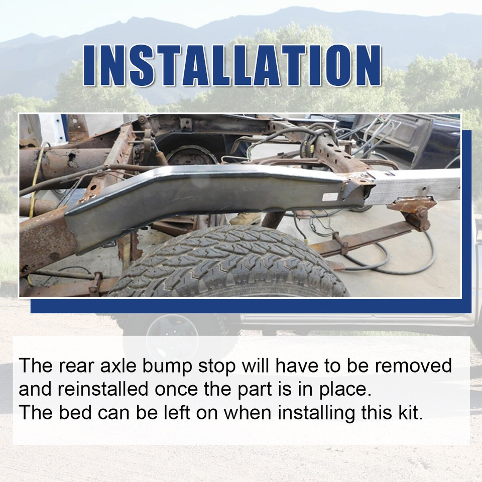 Mid Rear &Rear Frame Rust Repair Kit for 1996-2004 Toyota Tacoma 2WD ...