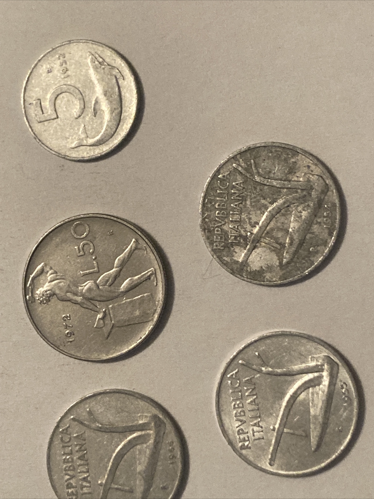 OLD ITALY COIN LOT - 1950s-70s - Vintage Coins - X7 COINS!!! | eBay