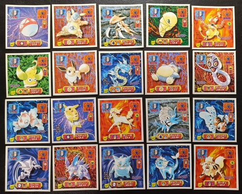 90s Amada Seal Retsuden Sticker set Japan Pokemon - Snorlax Gyarados ...