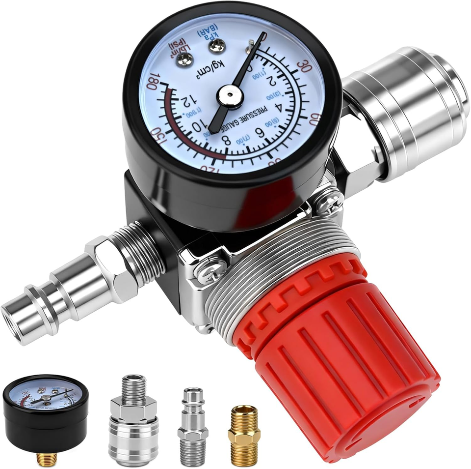 Air Compressor Pressure Regulator 1/4 "Pneumatic Expansion Valve ...