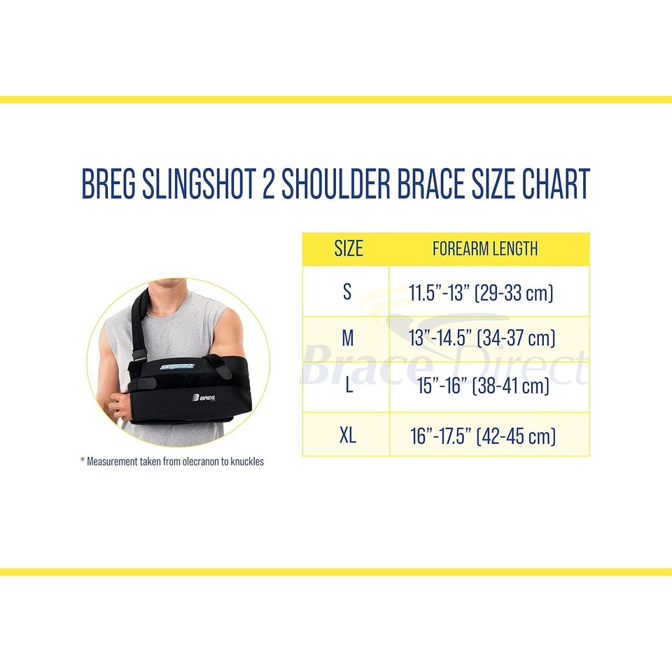 Breg SlingShot 2 Shoulder Brace.Moisture wicking, breathable and ...