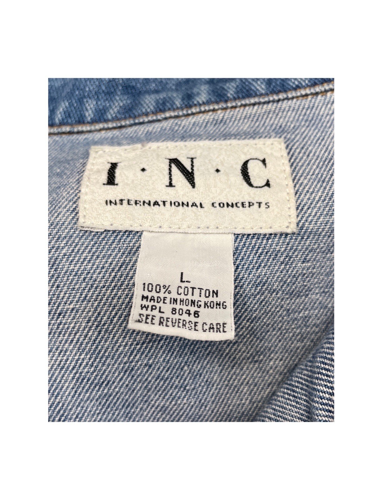 INC Women’s Denim Jean Jacket Size Large Length 19”. Blue Classic | eBay