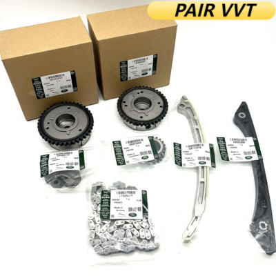 PAIR VVT Turbocharge Gear Timing Chain Kit For Land Rover Evoque ...