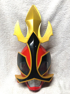 SAMURAI SHOGUN RED RANGER DELUXE MASK power rangers talking music WORKS ...