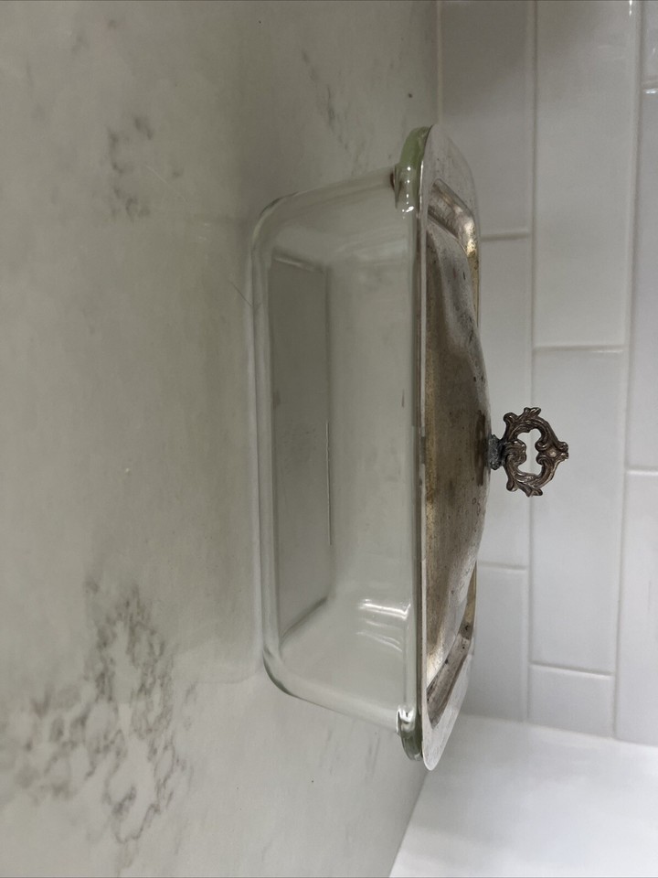 Pyrex 213 B-19 1.5 Qt Baking Dish With Silver Played Lid | eBay