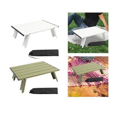 Folding Camping Table with Carrying Bag Heavy Duty Collapsible Computer ...