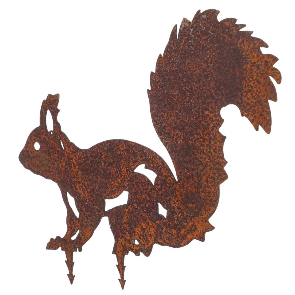 Squirrel Yard Sign Garden Animal Insert Lawn Animal Stake Decorative ...