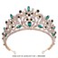 55 Styles Green Crystal Queen Princess Tiara Crown Wedding Prom Queen ...