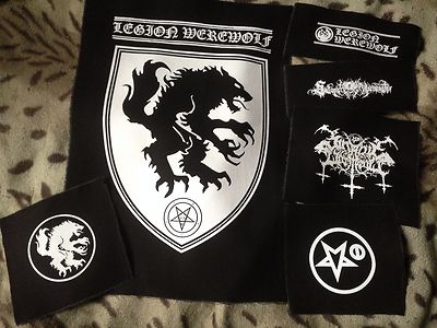 Satanic Warmaster True Werewolf Black Metal Legion Canvas Patch ...