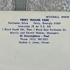 Vintage Perry, GA Chrome Postcard Perry Trailer Park Mobile Homes ...