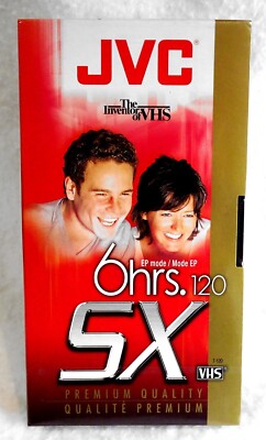 New One JVC 5X Blank VHS Tape 6 Hrs. Model T-120 DU Factory Sealed | eBay