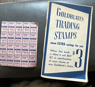 Vintage GOLDBLATT'S TRADING STAMP BOOK with Stamps | eBay