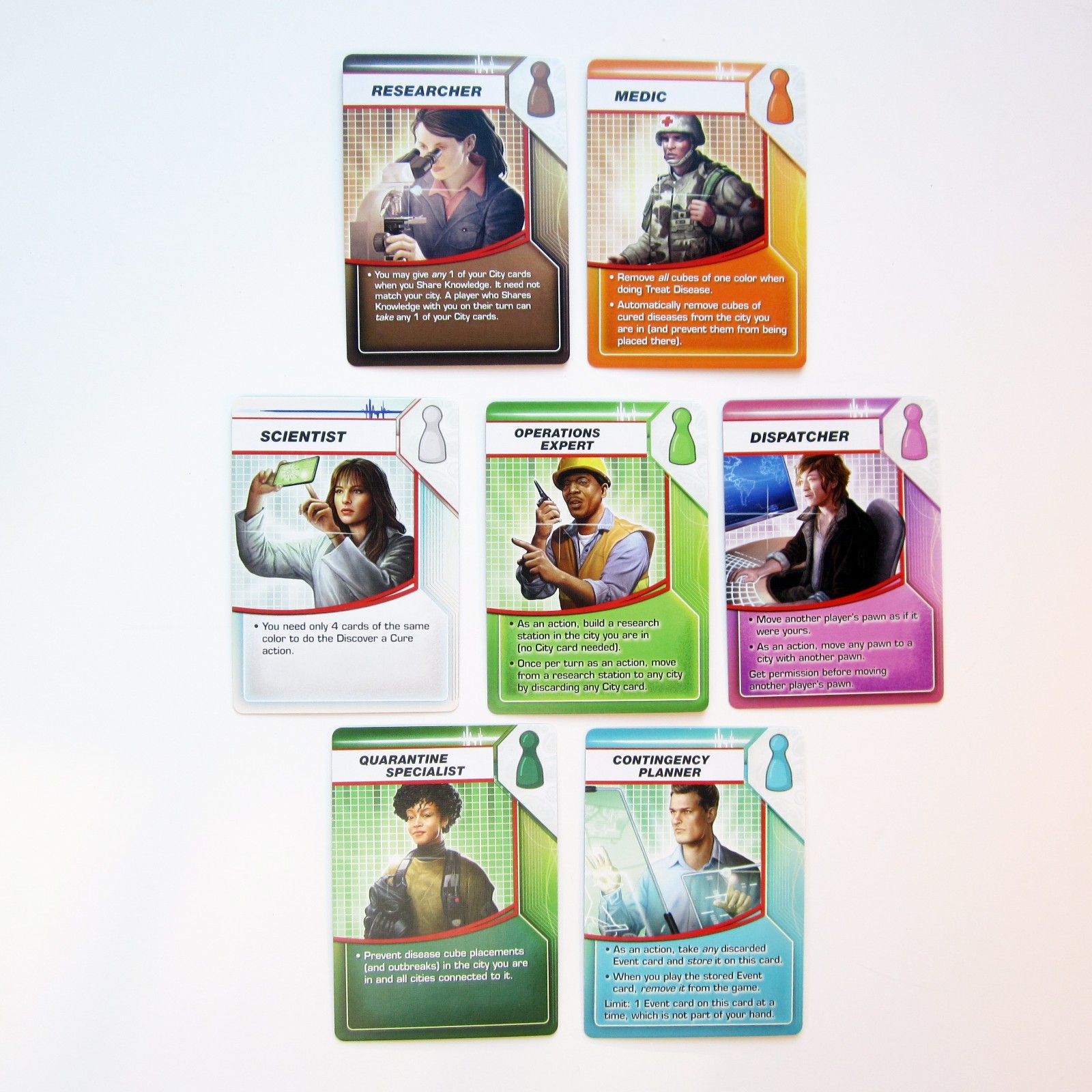 NEW Pandemic Board Game Parts Replacement Markers Pawns Cards Cubes ...