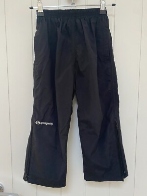 Sprayway Kids Black Waterproof Trousers Junior Rainpants 833 Age 4 ...