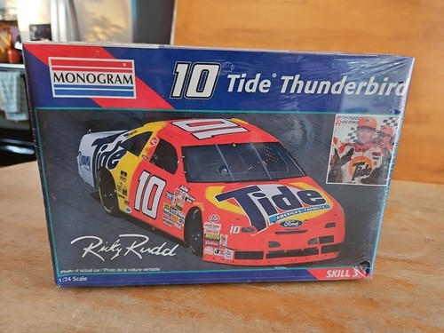 Monogram #10 Tide Thunderbird, Ricky Rudd Model #2478 1/24 Scale Model ...