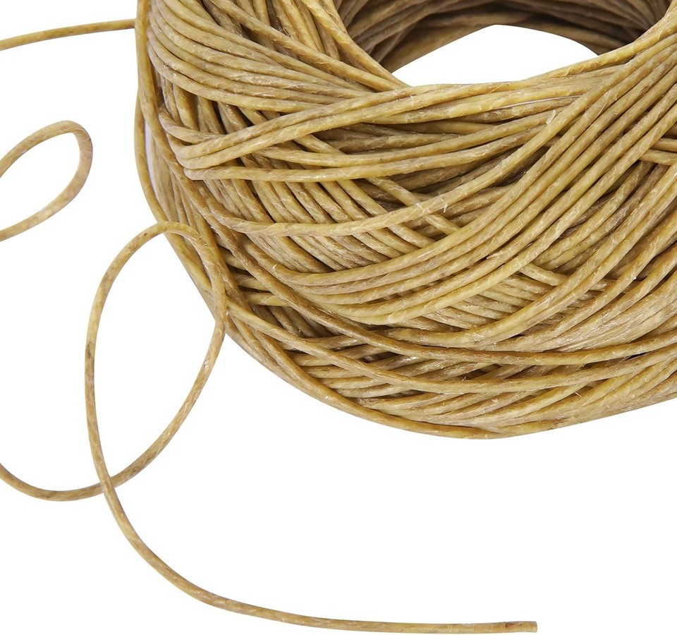 CHEFBEE 200 FT Organic Hemp Wick, Well Coated Natural Beeswax for Wick ...