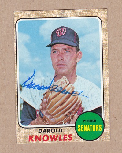 Darold Knowles signed 1968 Topps card # 483-Washington Senators | eBay