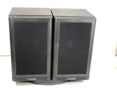 Vintage Mission 760 2-Way Speakers Pair Black Monitors with Grills Made ...