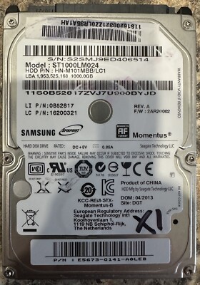 XBOX ONE X INTERNAL 1TB SAMSUNG HARD DISK DRIVE REPLACEMENT Repair Part ...
