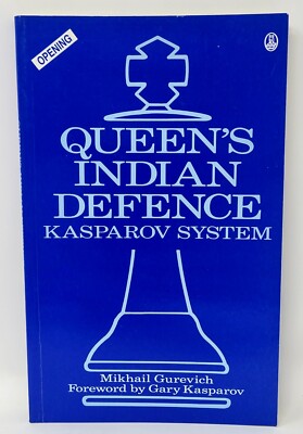 QUEEN'S INDIAN DEFENCE Chess Book By Mikhail Gurevich 1992 ...