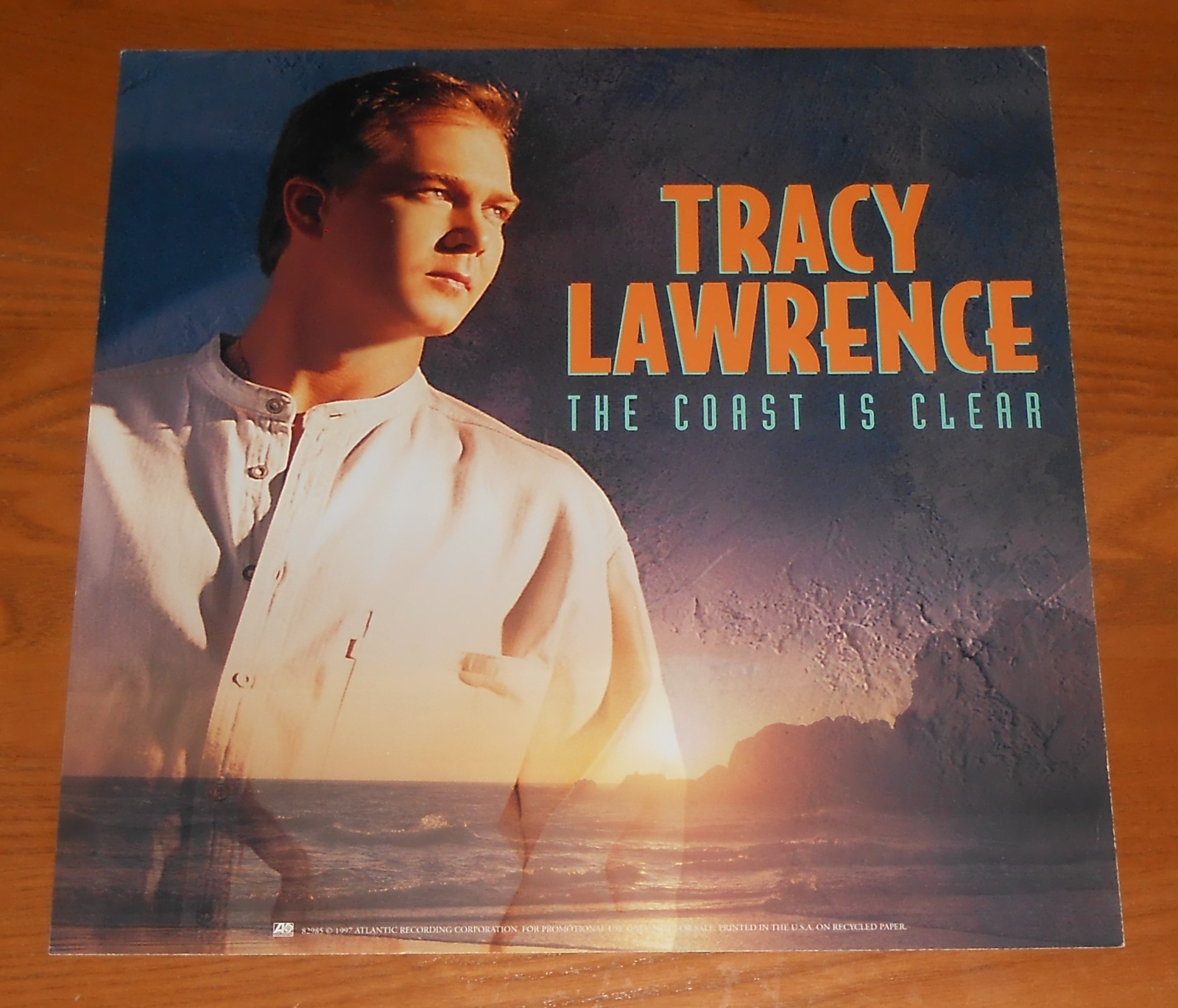 Tracy Lawrence The Coast is Clear Poster 2-Sided Flat Square 1997 Promo ...