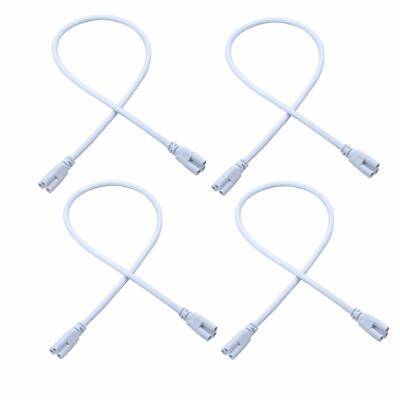 4 Pack 2FT Connector Cords 3 Pin Connecting Cables Wire For T8 LED Tube ...