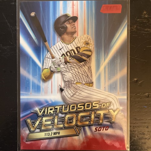 2023 Topps Stadium Club JUAN SOTO Virtuosos of Velocity Red Parallel SP ...