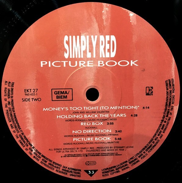 Simply Red - Picture Book - Debut Album - First Pressing Europe 1985 | eBay