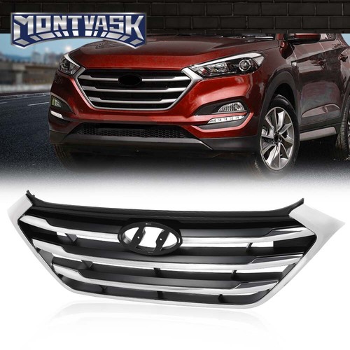 Fit For 2016-2018 Hyundai Tucson Front Bumper Lower Grille Grill Black ...