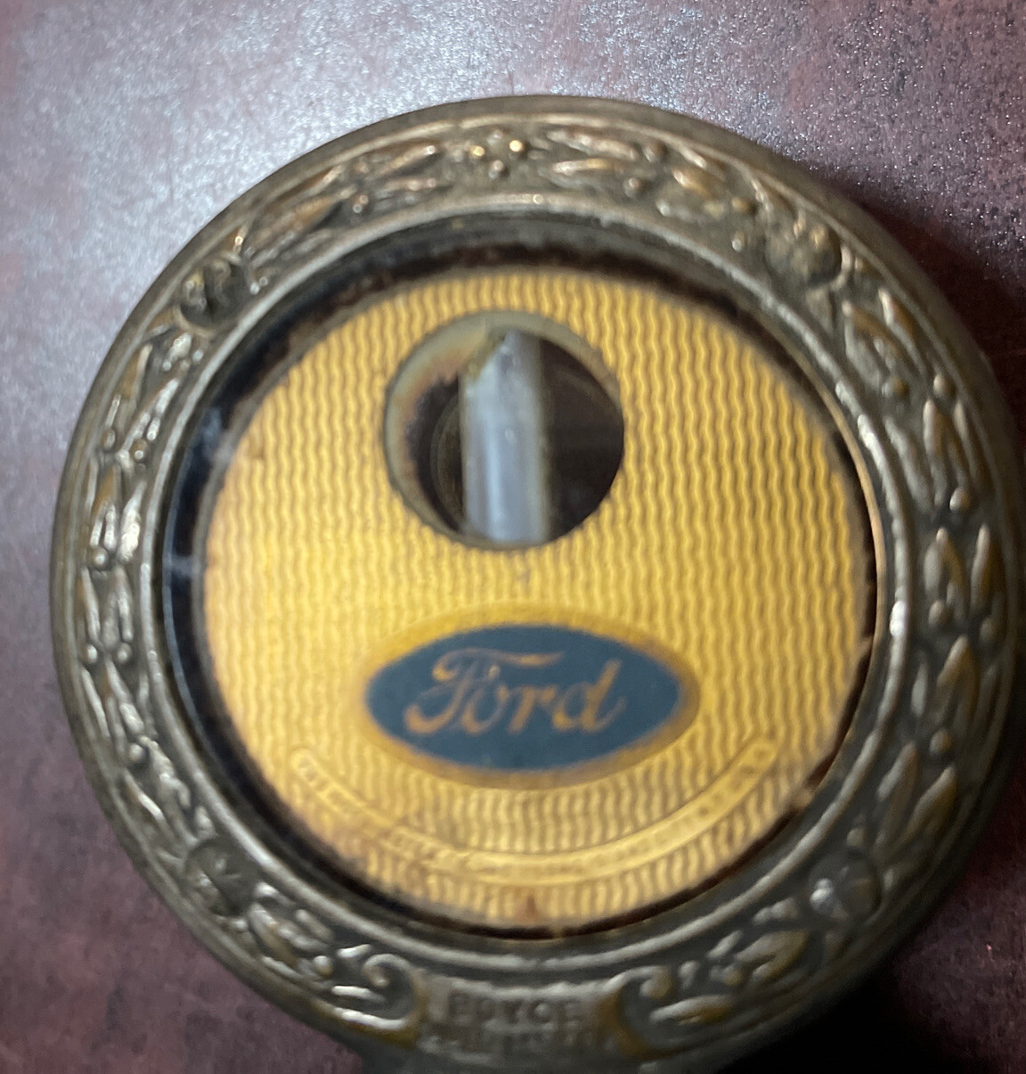 Antique Ford Boyce Motometer Flip Top Radiator Cap Automobile Car Hood ...