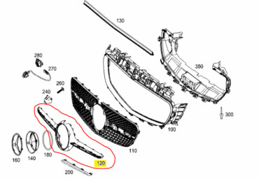 MERCEDES FRONT BEAM PN 238-888-08-00 238 888 08 00 2388880800 | eBay