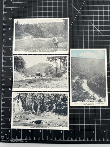 4 Vintage Weikert, Pa Penns Creek Postcards Fly Fishing Unposted | eBay