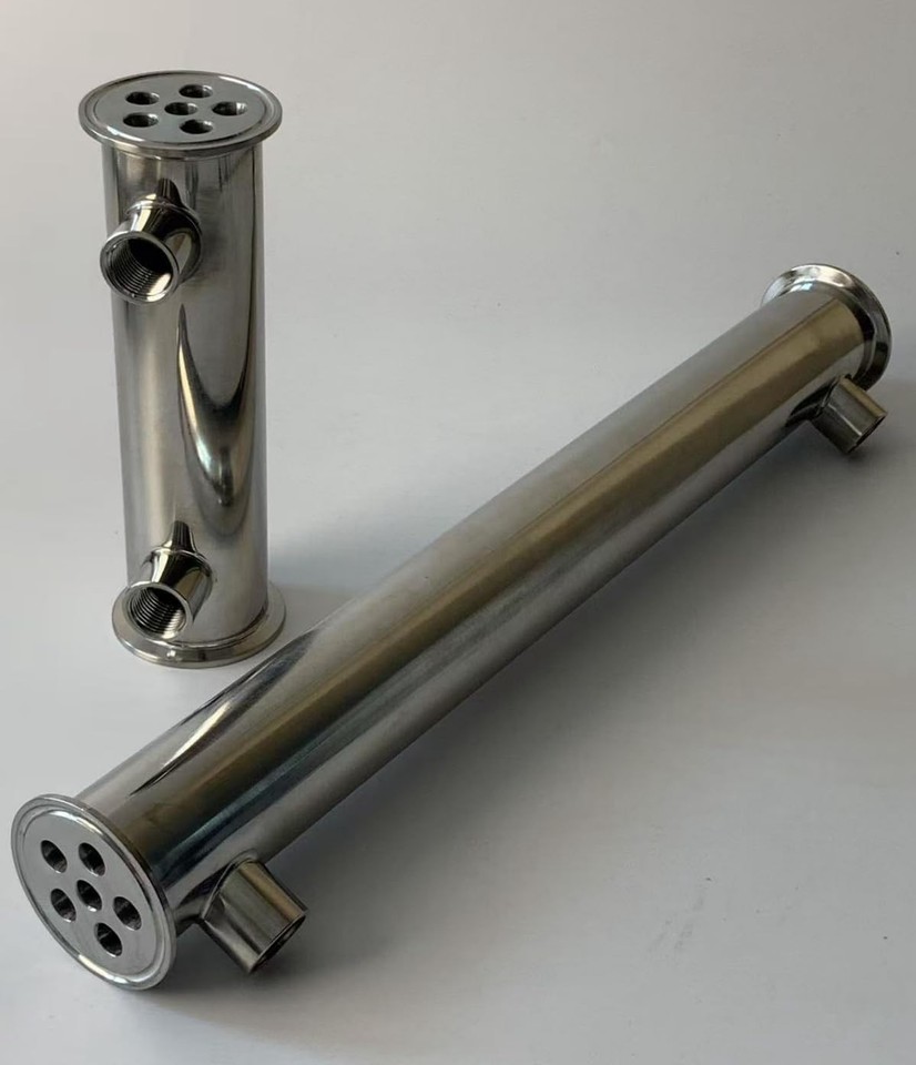 2" Tri Clamp, 4 Copper Plates, Glass Reflux Moonshine Still Column ...