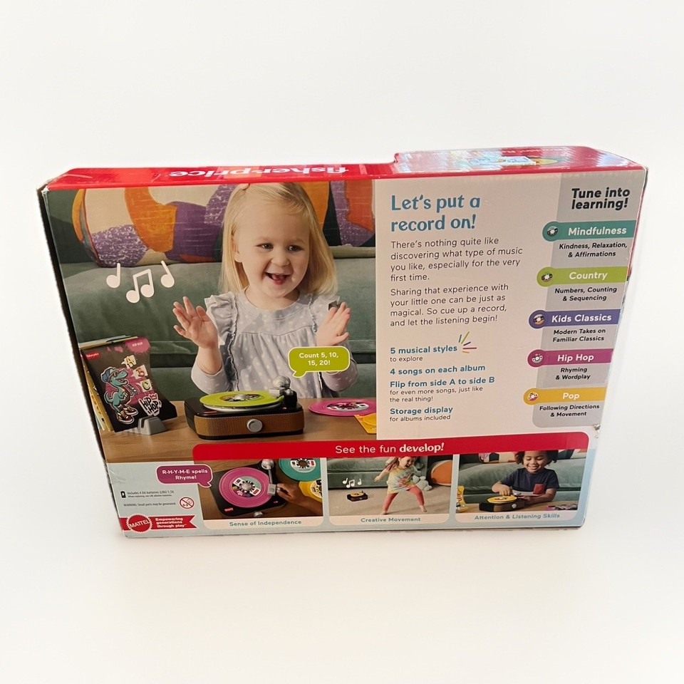 *Brand New* Fisher-Price Musical Toy Deluxe Rockin’ Record Player Turn ...
