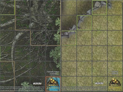 Heroclix Map FANGORN FOREST / EDORAS Two Towers | eBay