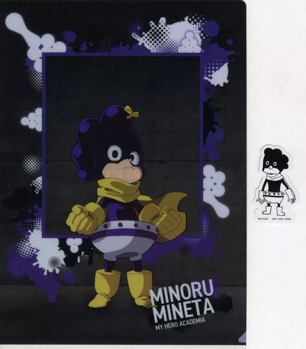 Clear File Minoru Mineta A4 Clear File & Sticker "Ichiban Kuji My Hero ...