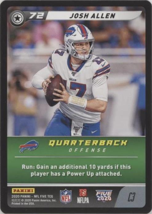 2020 Panini NFL Five TCG Josh Allen #C3 for sale | eBay