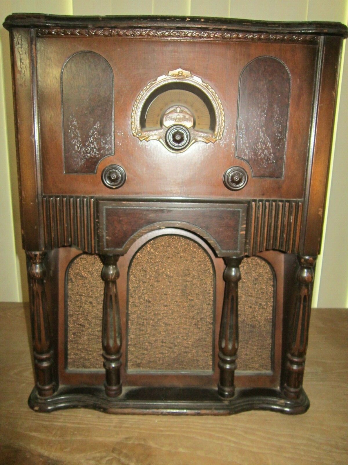 2 Speaker Edison Bell Deco Tombstone Radio MayNot Be Fully Functional ...