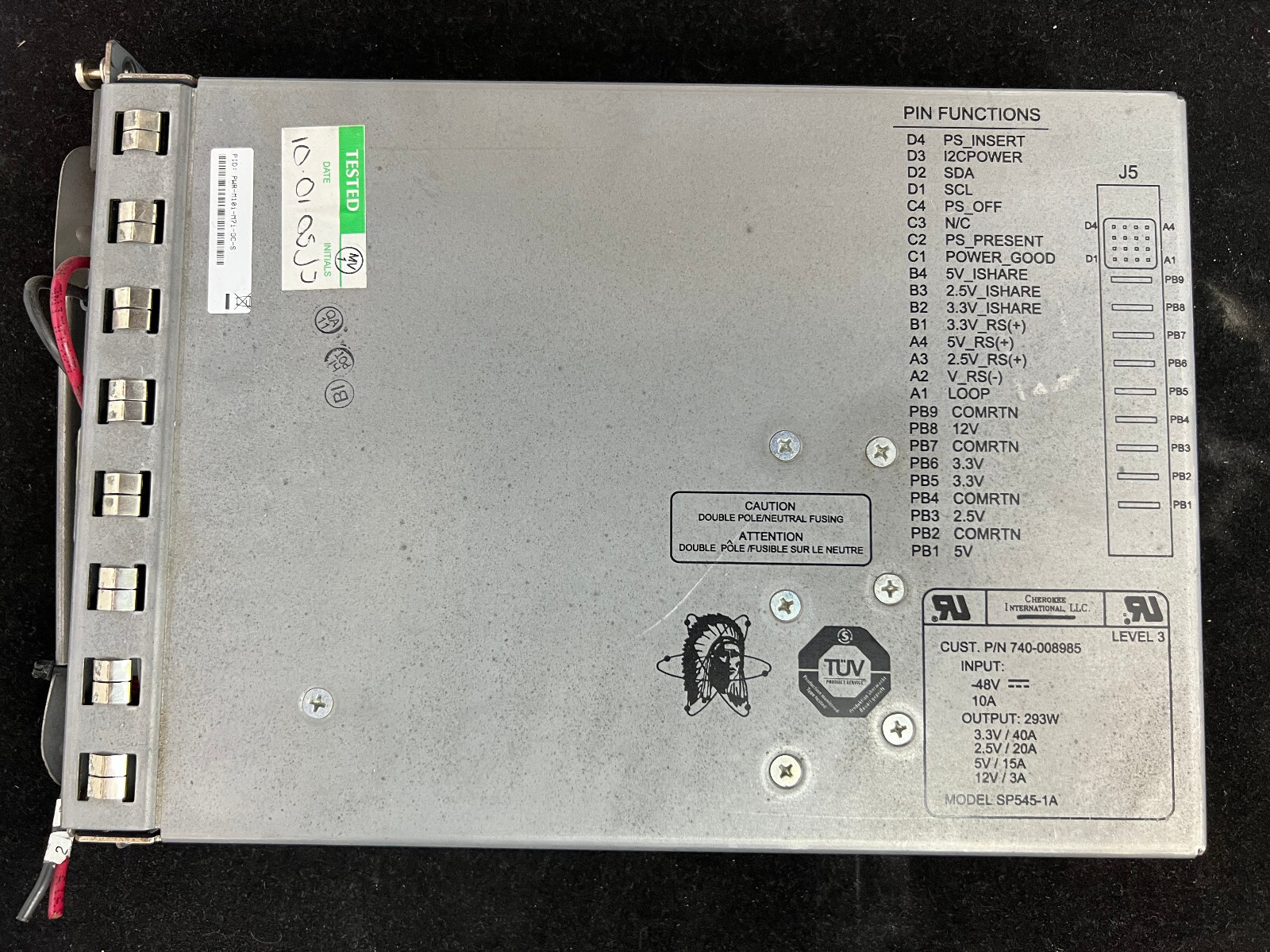 *Lot of 2* Juniper PWR-M10i-M7i-DC-S 293W DC Power supply M7i M10i ...
