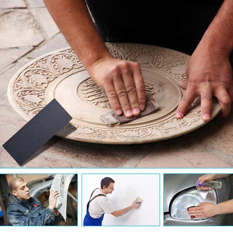 48X Assorted Sanding Wet and Dry Waterproof Sandpaper Mixed Sander ...