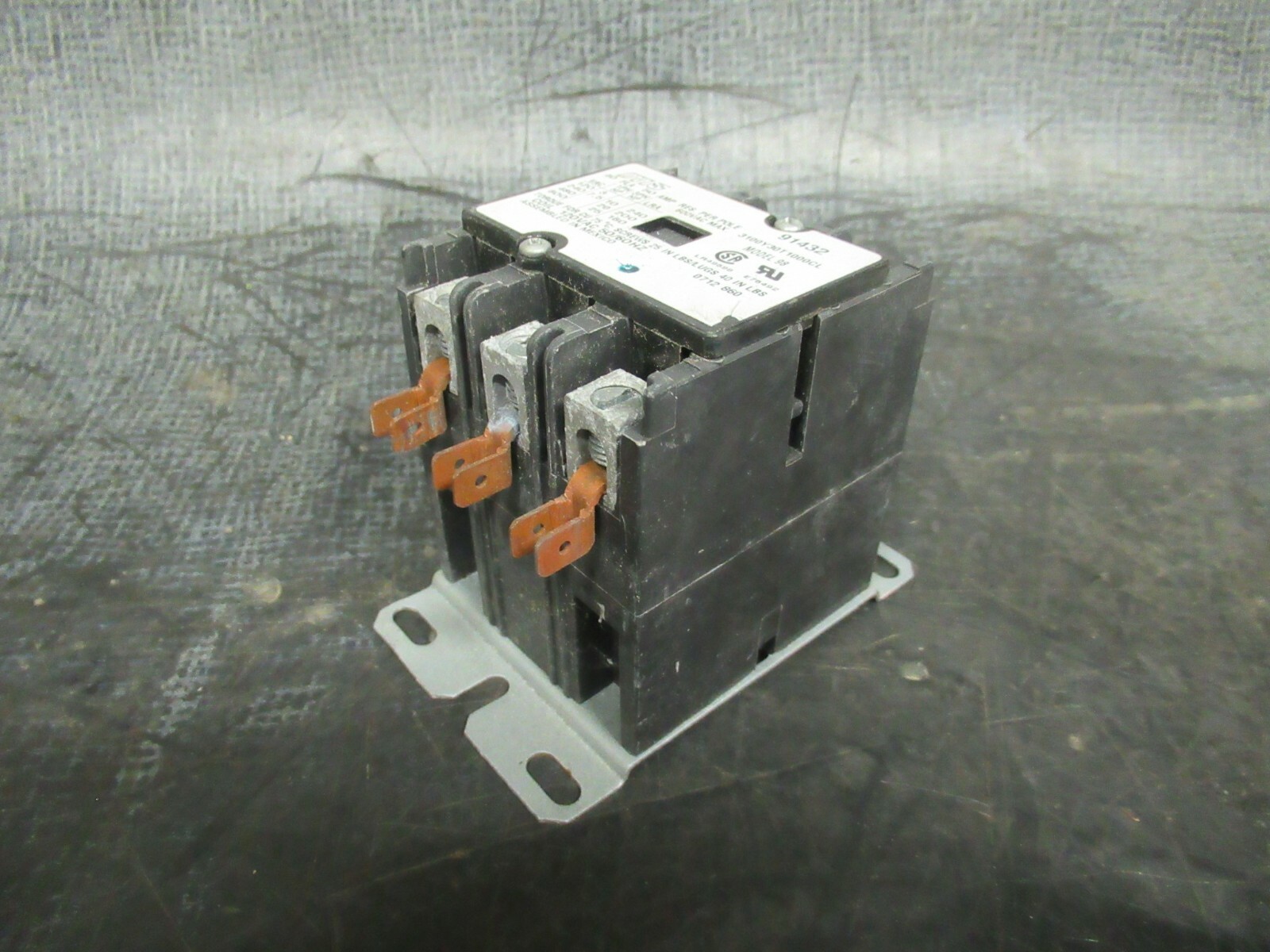 40 AMP MARS CONTACTOR 31400Y30T1000CL 91432 600 VAC 3 POLE 25 HP ...