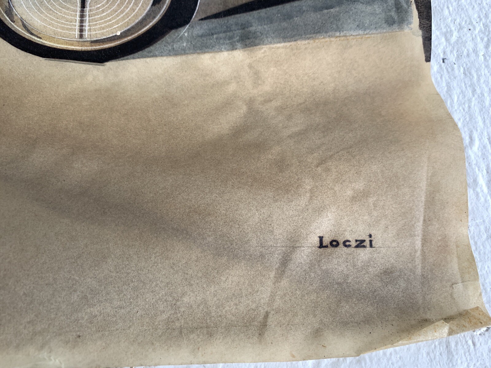 Vintage Pontiac Concept Sketch Car Art Chevy GM Drawing Geza Loczi Sign ...