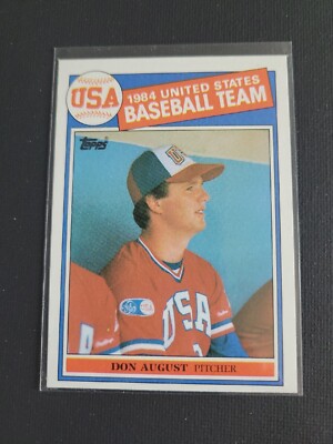 1985 Topps #392 Don August USA Baseball Card A11 | eBay