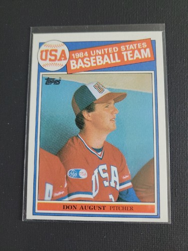 1985 Topps #392 Don August USA Baseball Card A11 | eBay