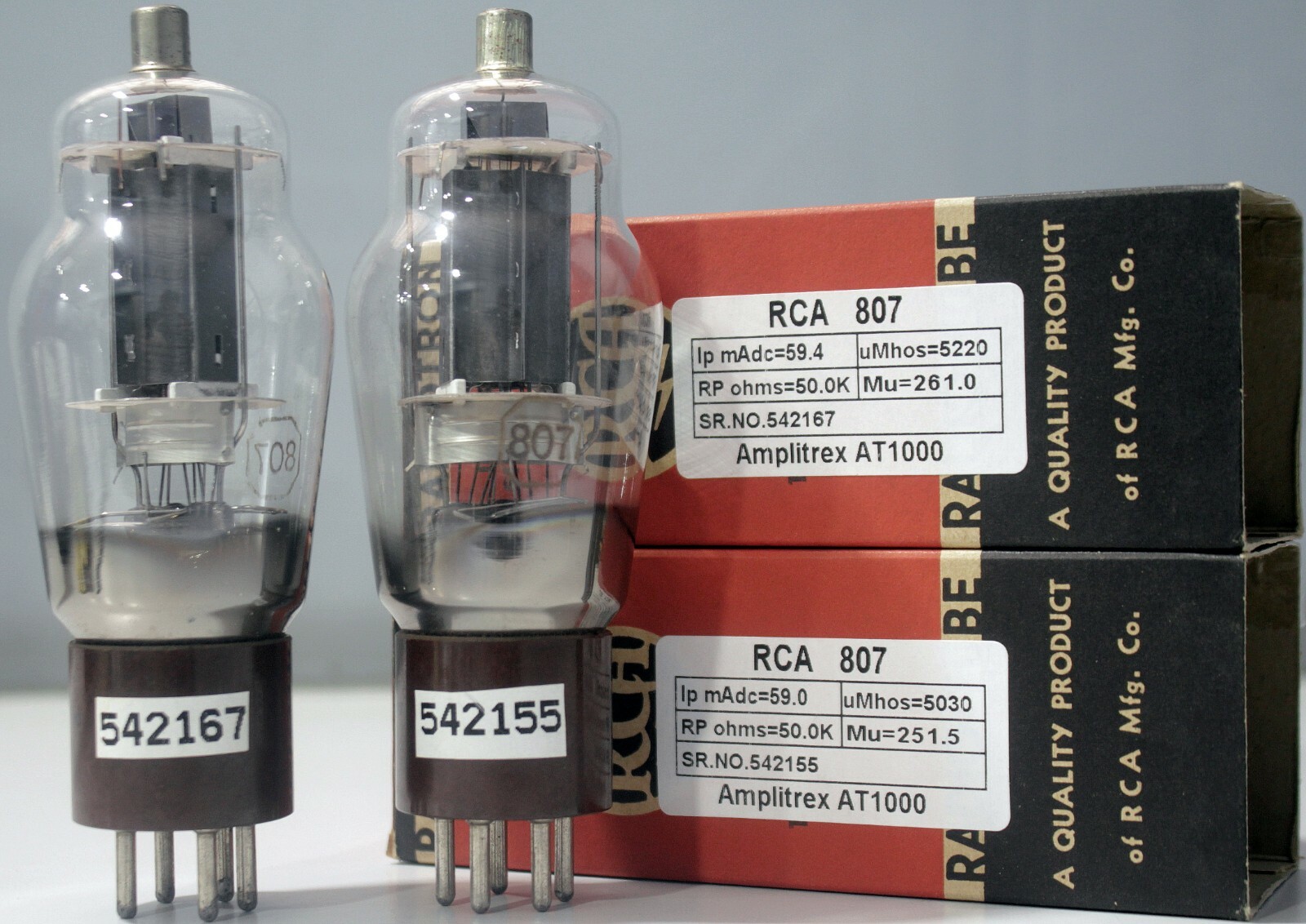 RCA 807 VT100=6L6 EL34 NOS Made In U.S.A Amplitrex tested Qty 1 Match ...