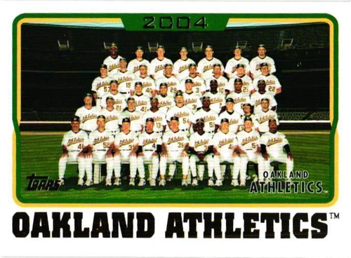 2004 Topps Oakland Athletics Oakland Athletics #658 | eBay