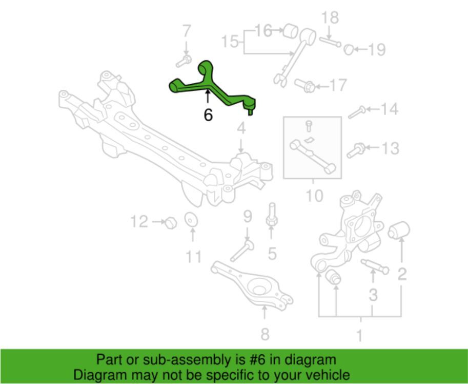 GENUINE ! SUSPENSION ARM RR UPPER RH for 2006-2011 AZERA SONATA OE ...