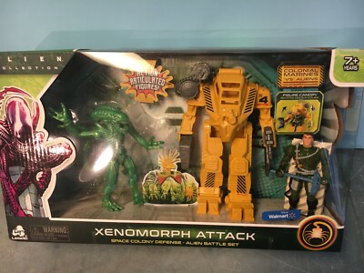 ALIEN Xenomorph ATTACK SET Colonial Marine, POWER LOADER, Alien WALMART ...