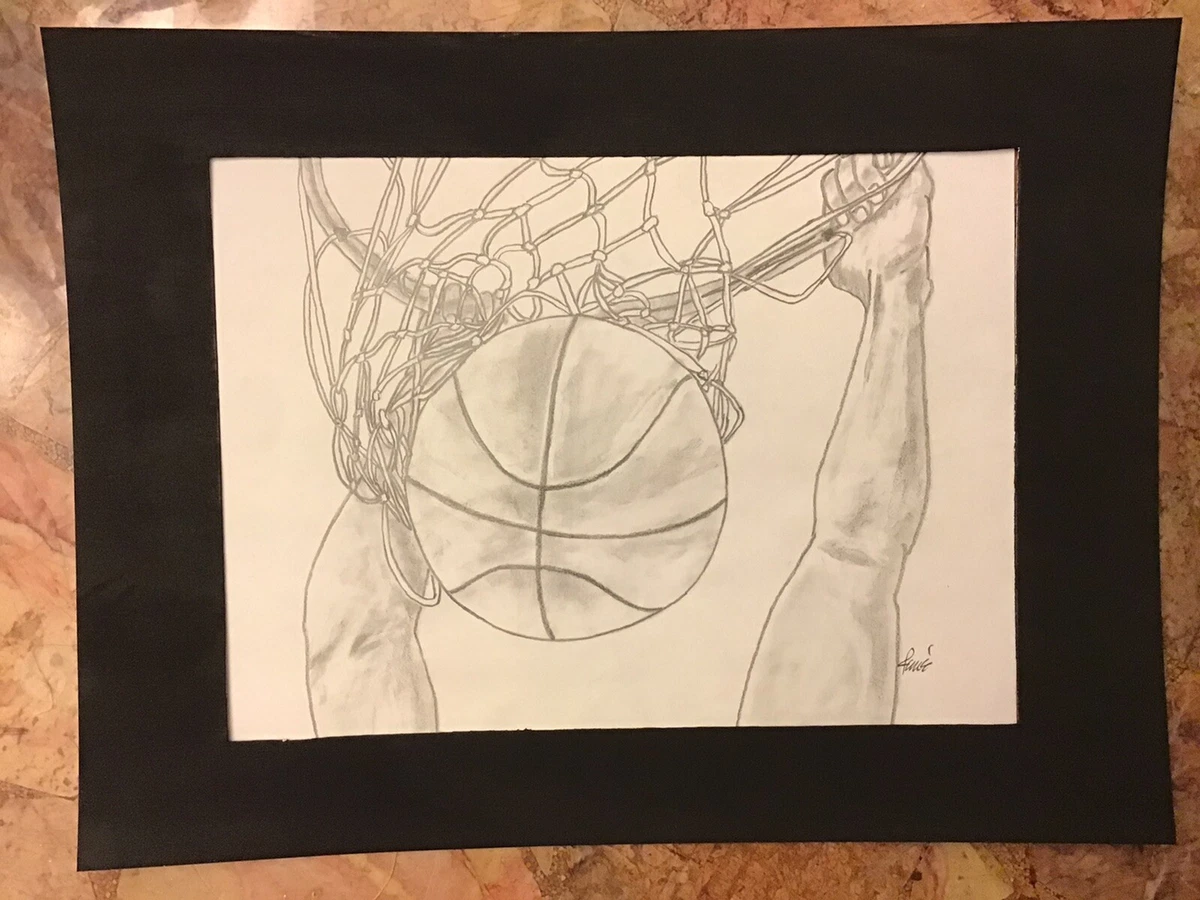 Basketball Dunk Drawing